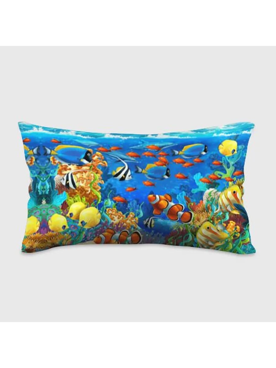 Коралловые морские рыбки Подушка