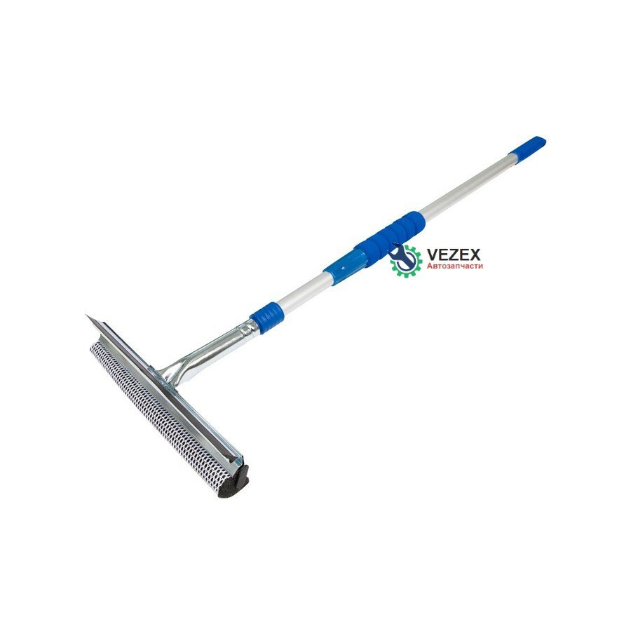 KRAFT KT830055 Щетка для мытья стекол с телескоп. ручкой, поролоном и водосгоном (127 см)
