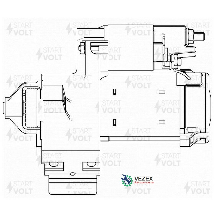STARTVOLT LST 2615 Стартер для а/м BMW X3 F25 (14-)/5 F10 (14-)/3 F30 (15-) 2.0D 1,7кВт (LSt 2615)