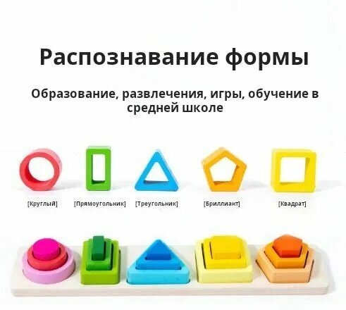Игрушки из строительных блоков геометрической формы, обучающие игрушки по классификации форм