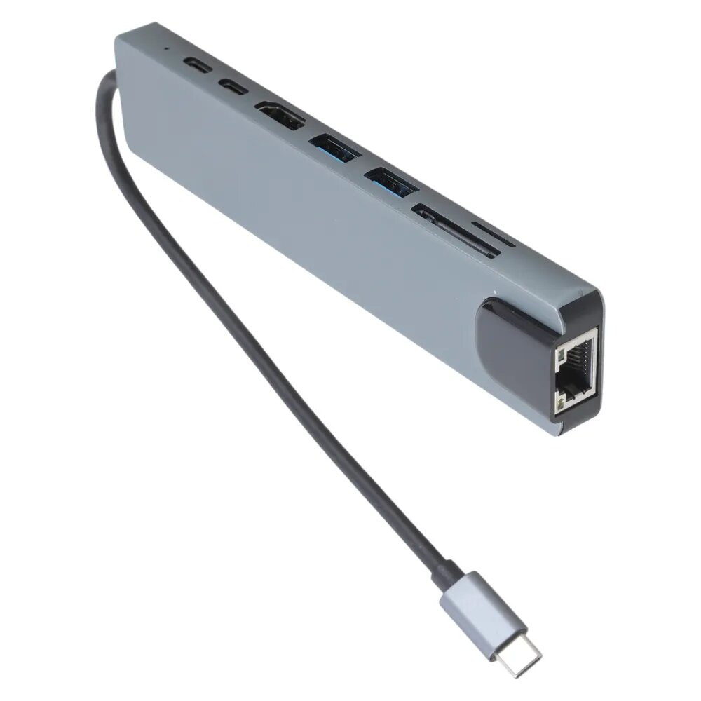 5/8 в 1 USB C Hubs Type To 4K Adapter с RJ45 Networking Ethernet LAN Зарядка