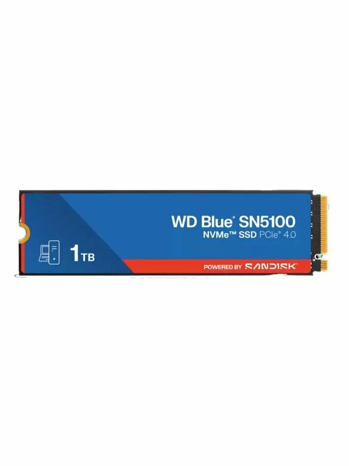 Western Digital 1 ТБ Внутренний SSD-диск WDS100T5B0E, M.2, PCI-E 4.0 8 Гбит/с (WDS100T5B0E)