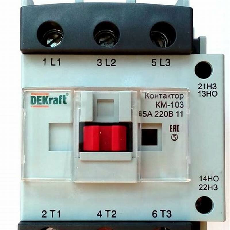 Контактор DEKraft КМ 103, 18 А, 220 В