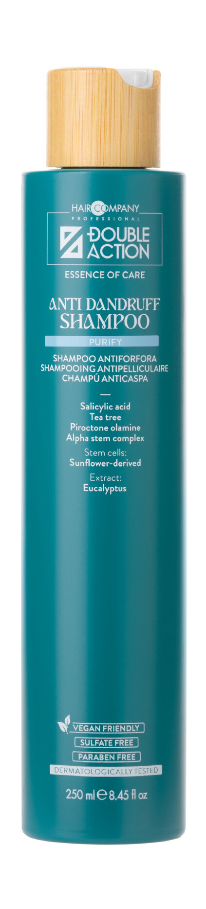 HAIR COMPANY Шампунь для волос против перхоти Double Action Anti Dandruff Shampoo, 250 мл