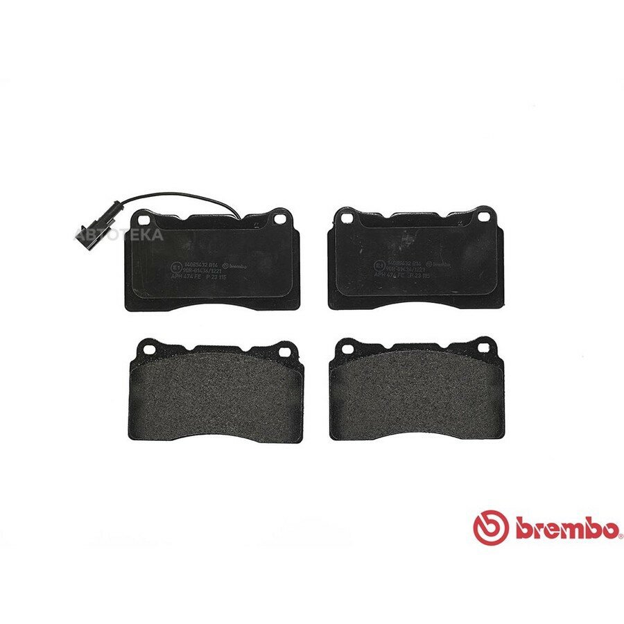 Колодки торм. пер. BREMBO P23115 ALFA 159 1.7-3.2 05-11