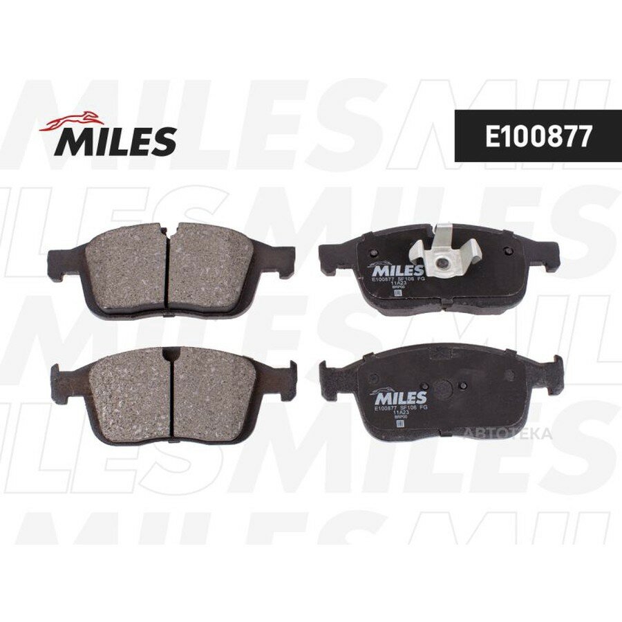 Колодки тормозные VOLVO XC60 08- передние MILES E100877