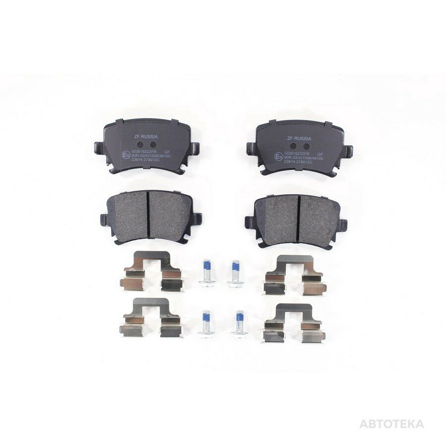 Колодки тормозные дисковые ZF RUSSIA GDB1622ZFR