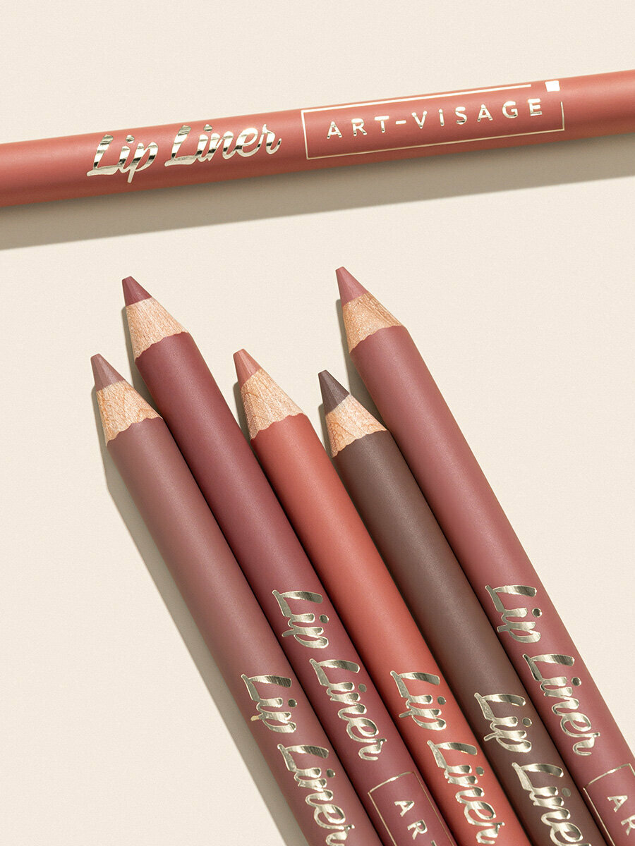 Карандаш для губ ART-VISAGE Lip Liner, 61 тон, стойкая формула, карамельный