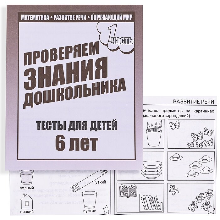 Рабочая тетрадь Весна-Дизайн Тестовые задания для 6-и лет, часть 1 (Д-749)