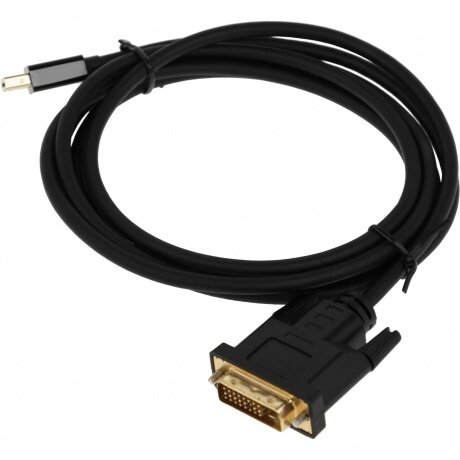 Кабель аудио-видео Buro 11v miniDisplayport (m)-DVI-D (Dual Link) (m) 2м контакты позолото черный (BHP MDPP-DVI-2)