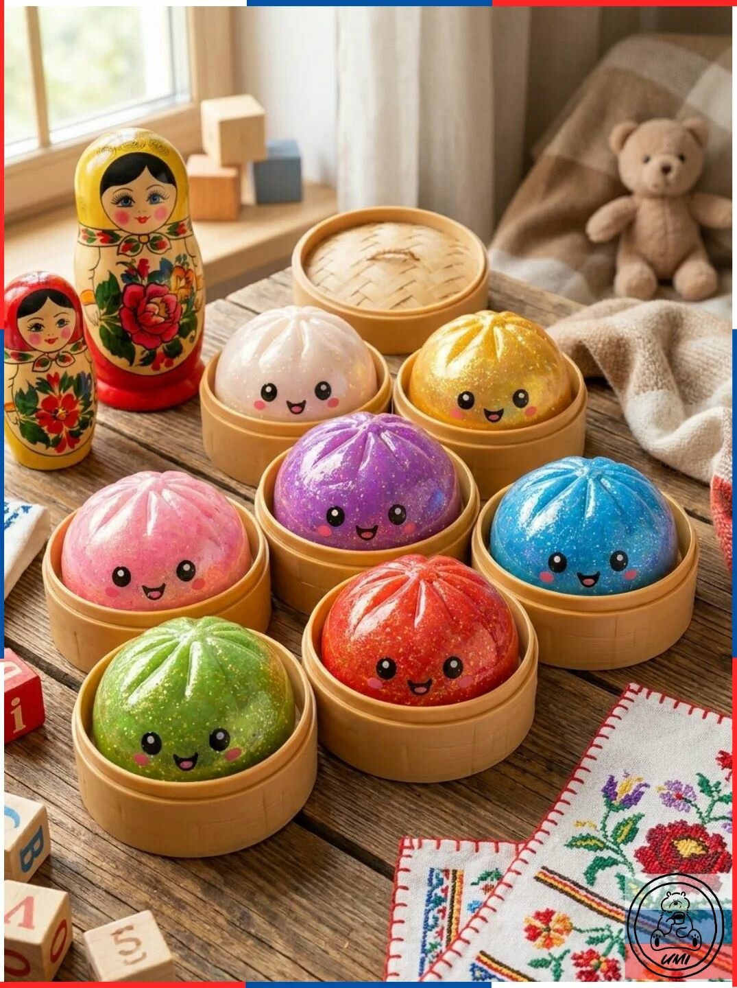 SQUISHY TOY rainbow mystery Сквиш Дамплинги Антистресс Слайм