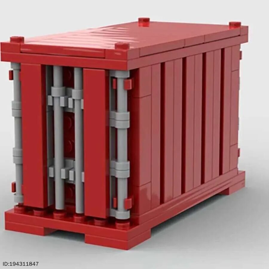 MOC Building Bricks TTX Well Train Контейнеры — фото 1