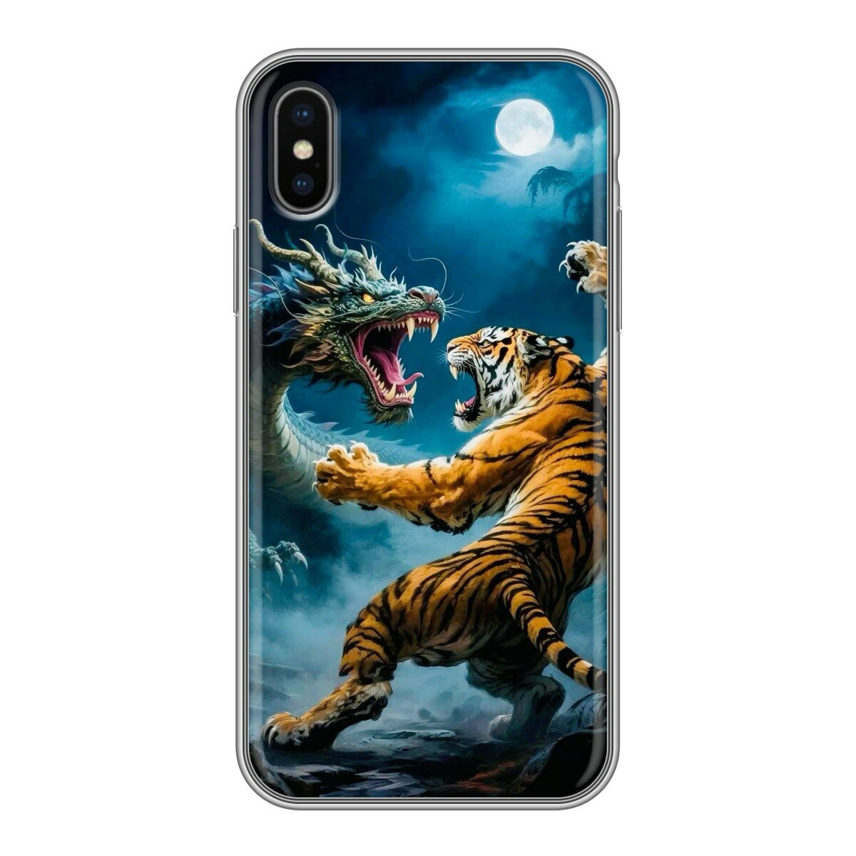 Чехол для Iphone x10 с принтом Тигр (Айфон Х)