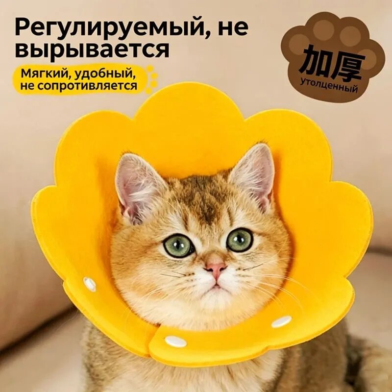 Защитный Воротник Для Кошек И Собак, Для Шеи, Предотвращает Вылизывание И Укусы, Послеоперационный Барьер
