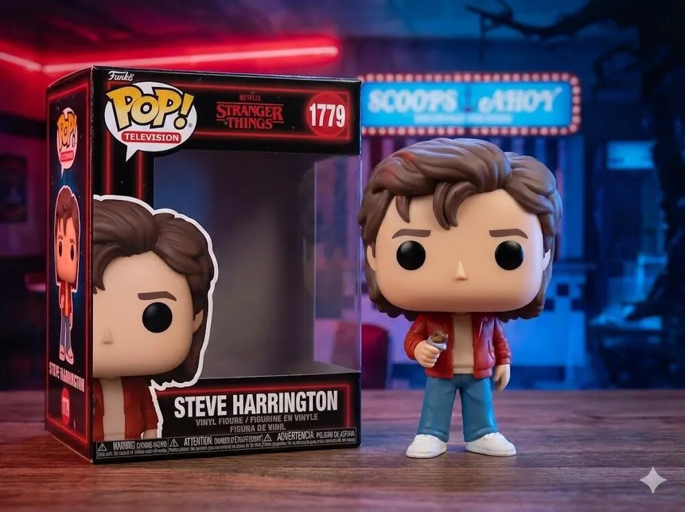 Фигурка F, unko POP! подарок детям и взрослым STEVE HARRINGTON из сериала Очень странные дела, Stranger Things Season 5, 10 см, №1779