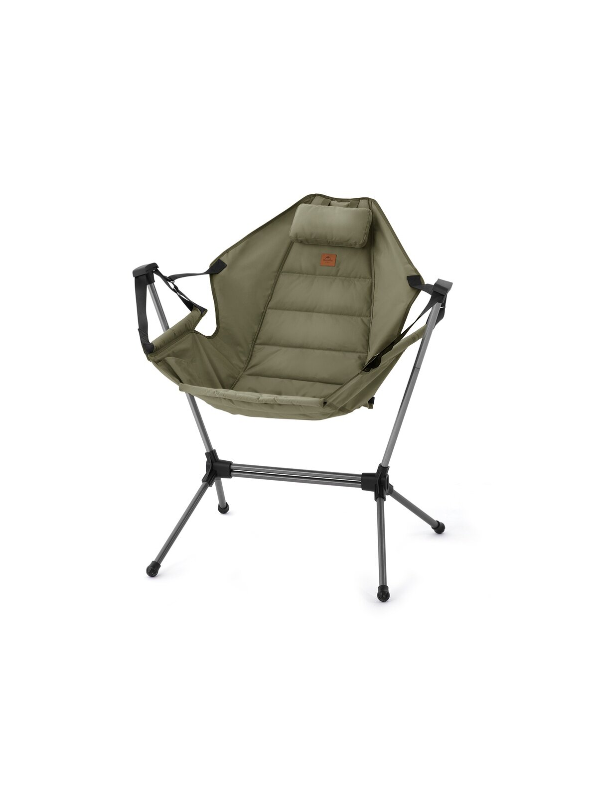 Кресло туристическое Naturehike складное, олива, до 120 кг