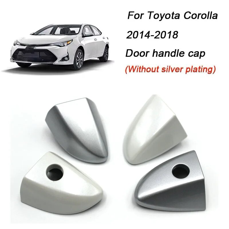 Крышка замка внешней дверной ручки автомобиля с левым рулем для Toyota Front Left, Черный, черный