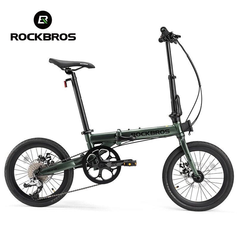 ROCKBROS ACS складная велосипед 16 дюймов 9 скоростей с дисковыми тормозами SRAM X4/X5 из алюминиевого сплава для взрослых складной велосипед с регулируемым звездочным рядом 11-32T