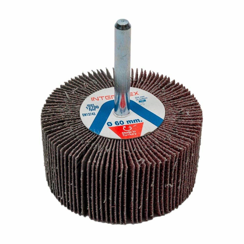 Шлифовальная лепестковая головка AC621X 60x30x6 мм, Р60 Interflex 2044601910