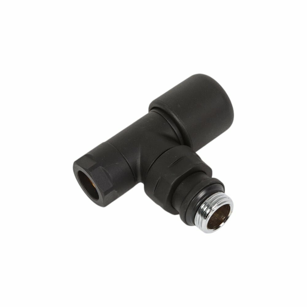 Вентиль термостатический угловой FAR Lady 1/2", гайка М24x19, черный матовый FL 0143 12P
