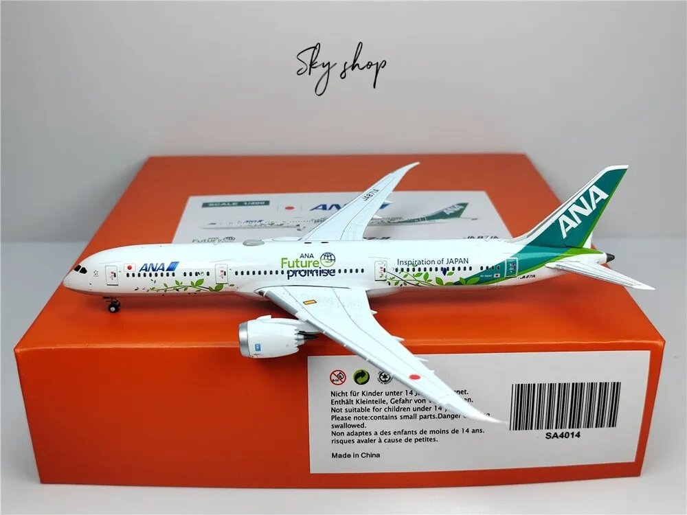 JC Wings 1:400 модель самолета металлическая, All Nippon Airways Боинг B787-9