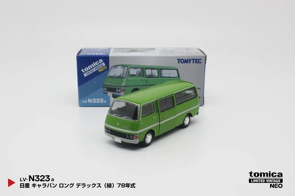 Машинка Tomytec TLV 1:64 LV-N323a Description: Nissan caravan long Delux