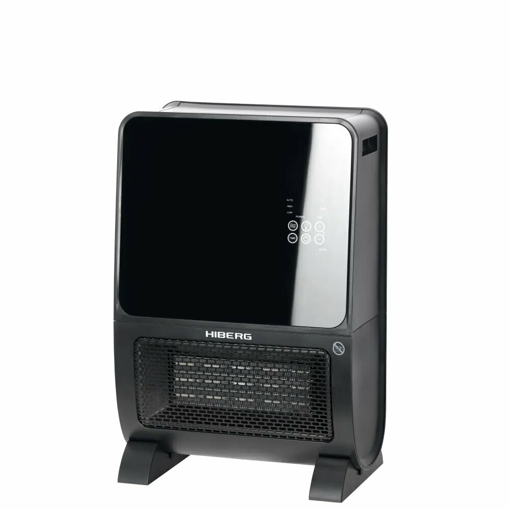 Тепловентилятор Hiberg TSH-3000 B, 2 в 1, 30 м площадь обогрева, черный