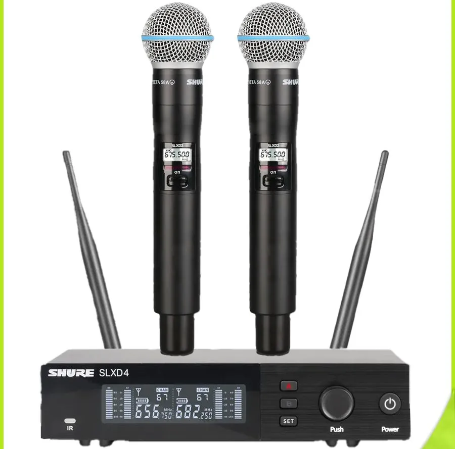Микрофон Shure SLXD Beta 58, беспроводной, динамический, чёрный
