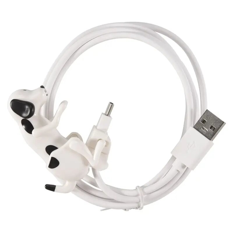 N93RNEW! Забавный кабель для зарядки смартфона в виде собаки, 1.2 м, USB, быстрая зарядка