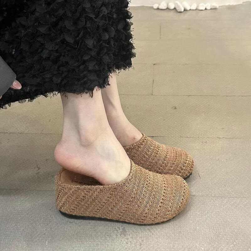 Сабо Yuke jeans, размер EU 36 стопа (23CM), хаки — фото 1
