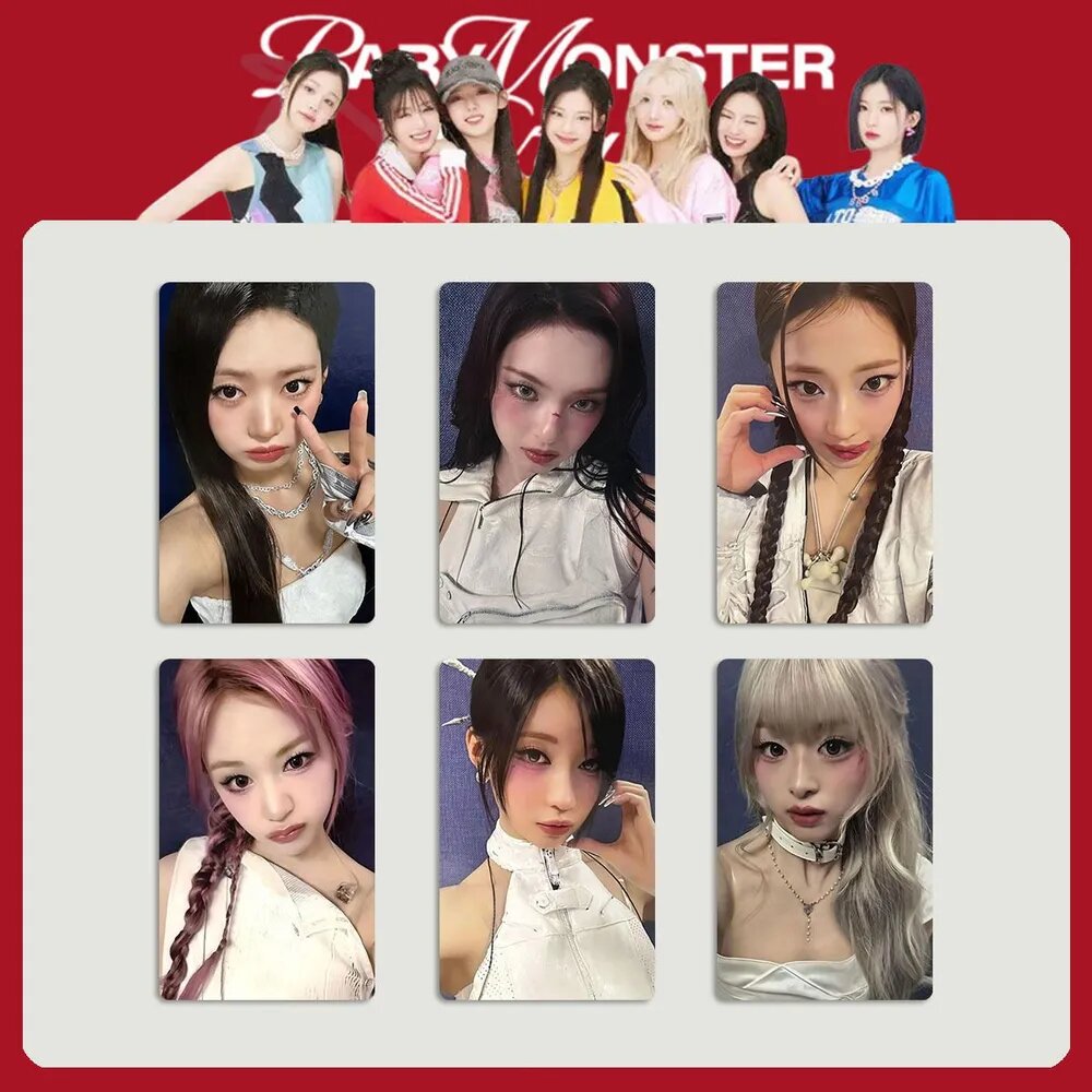 BABYMONSTER Карточки HEADLINER k-pop карточки коллекционные 54 * 86 мм 6 шт