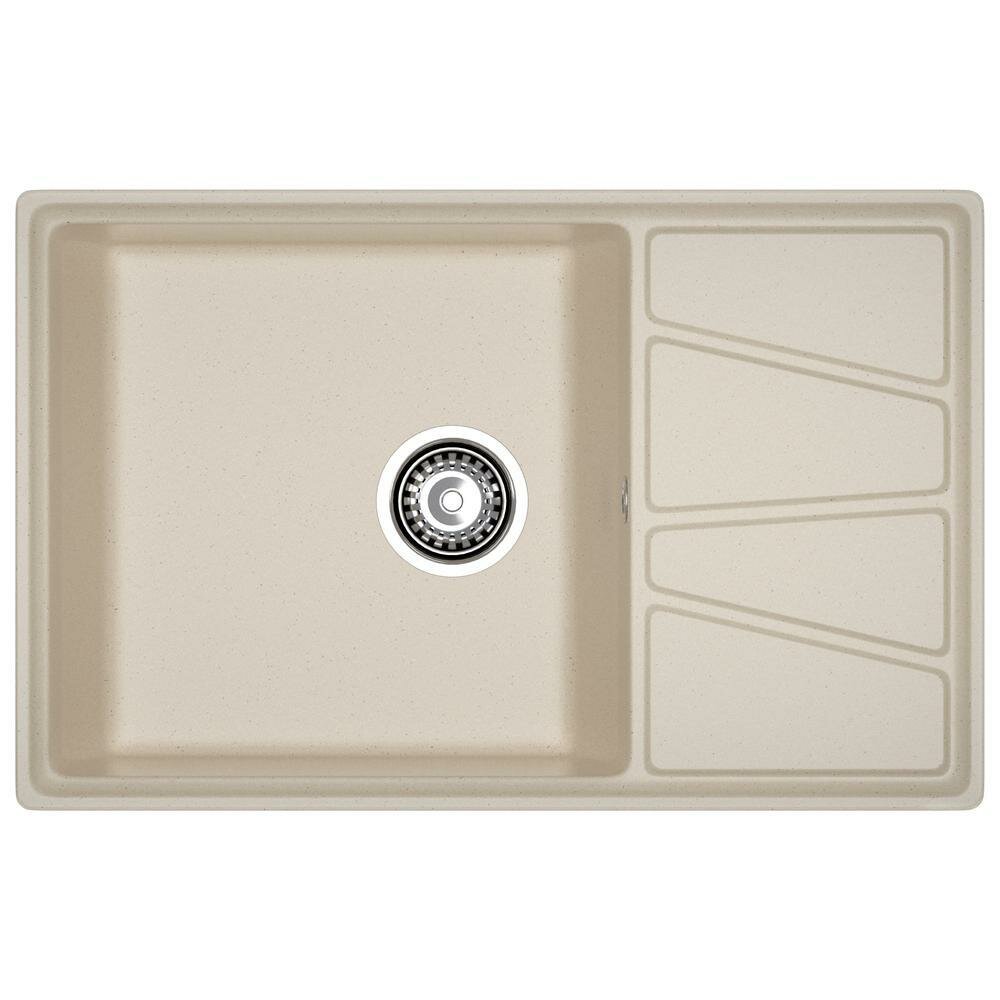 Мойка для кухни GranFest Vertex 78х50 V-780L кашемир, 1 чаша, искусственный мрамор