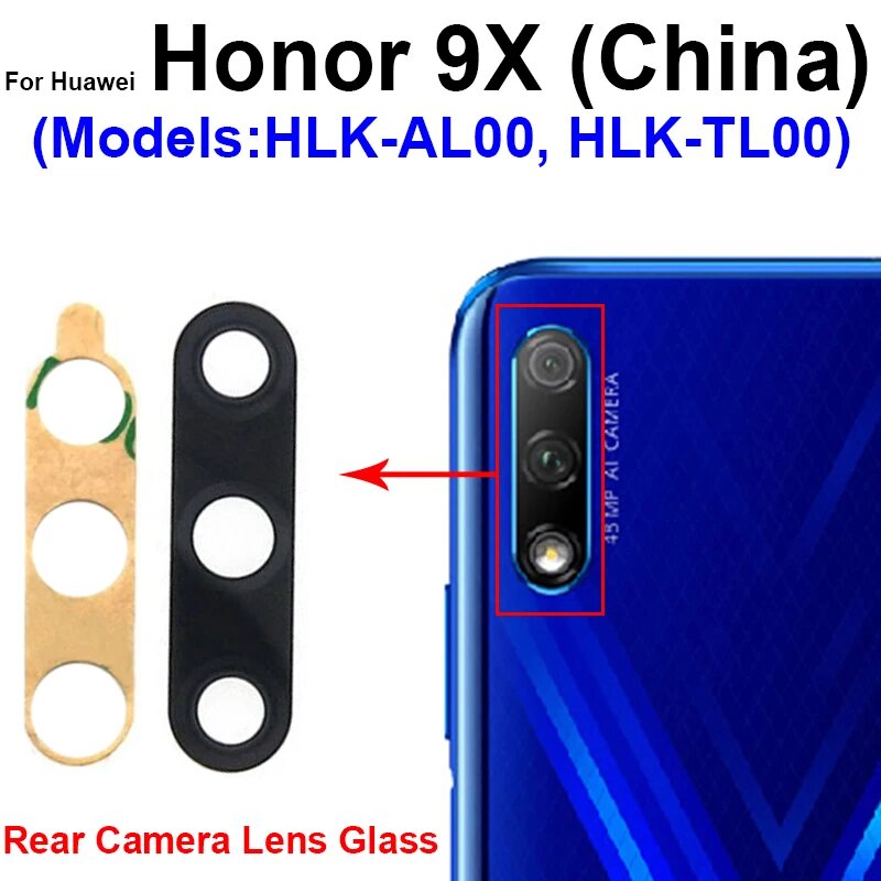 Задняя камера стеклянная линза для Huawei Honor 9 9i 9N 9X 9S 9C Pro Lite стекло For Honor 9X China
