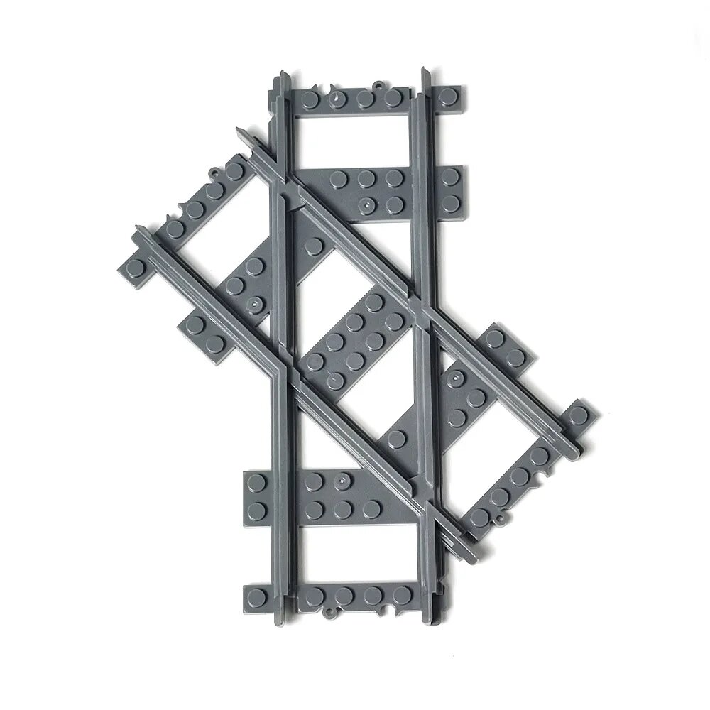 Детские конструктор железная дорога из пластика Черный, Left cross track