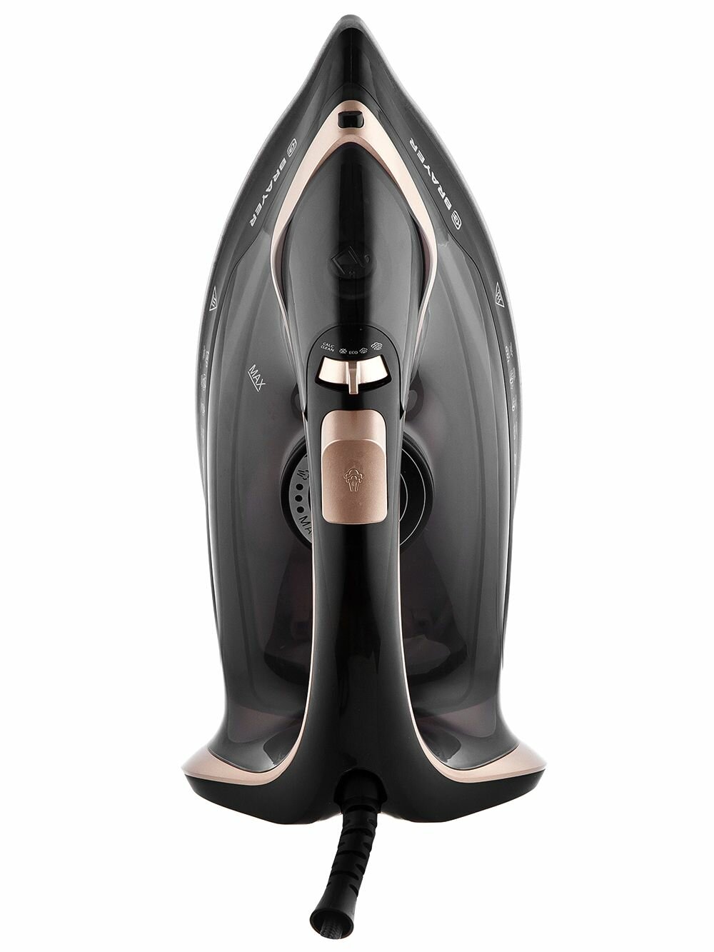 Утюг BRAYER BR 4017, темно-коричневый, мощный ( 2600 Вт ), паровой удар 140 гр/мин