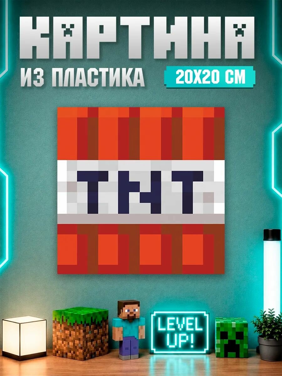 Постер на стену Minecraft Динамит