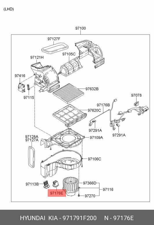 Резистор вентилятора, Omegation RES10006 (аналог Hyundai / KIA 971791F200)