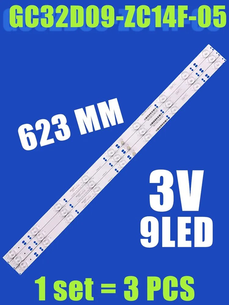 лампы подсветки на телевизор GC32D09-ZC14F-05 F32B7000B F32C7000B 321E5Q 32PHF3056/T3 BOEI320WU1