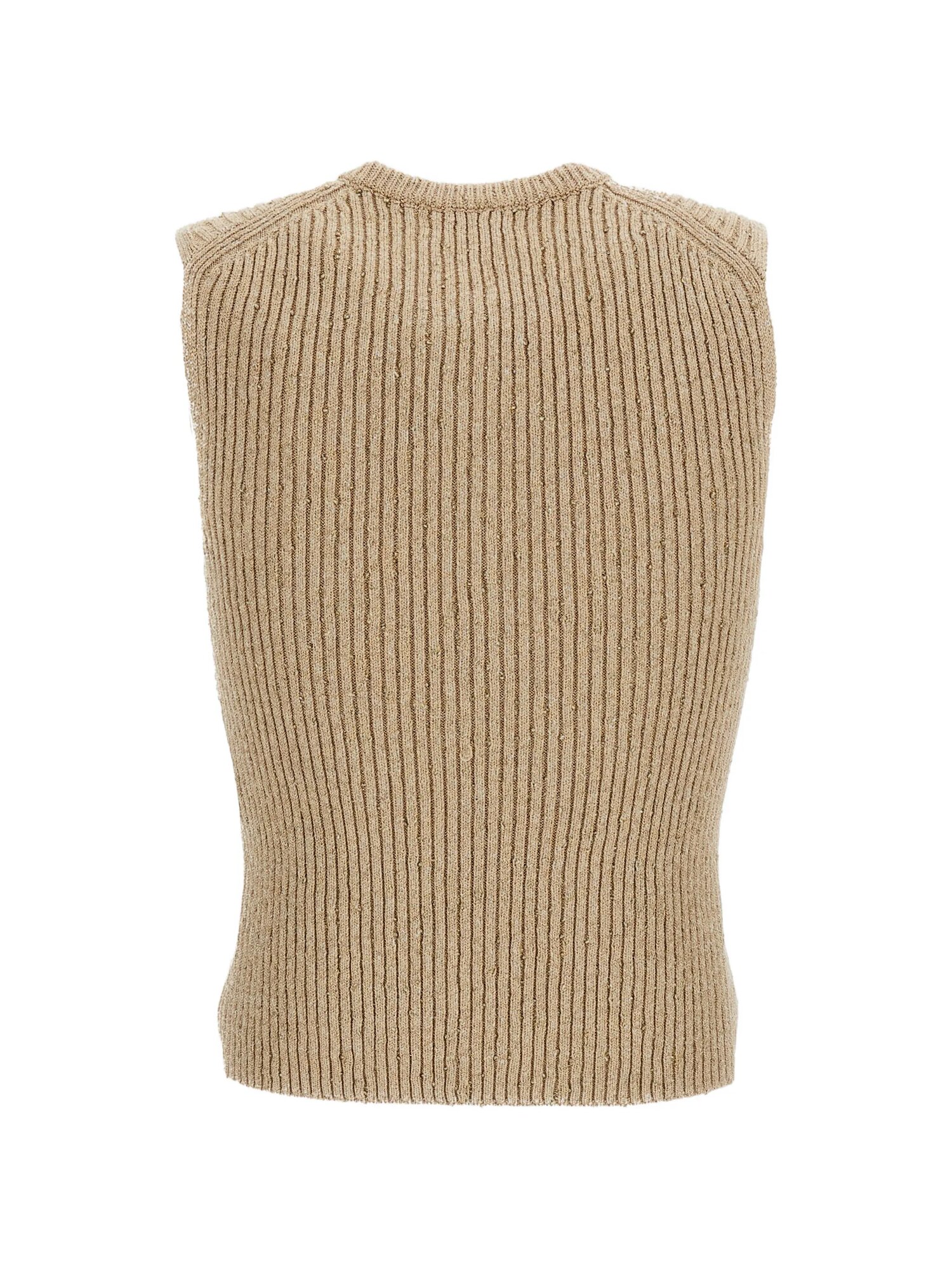 Топ JW Anderson Ribbed-knit quarter-zip top, размер 10 — фото 1