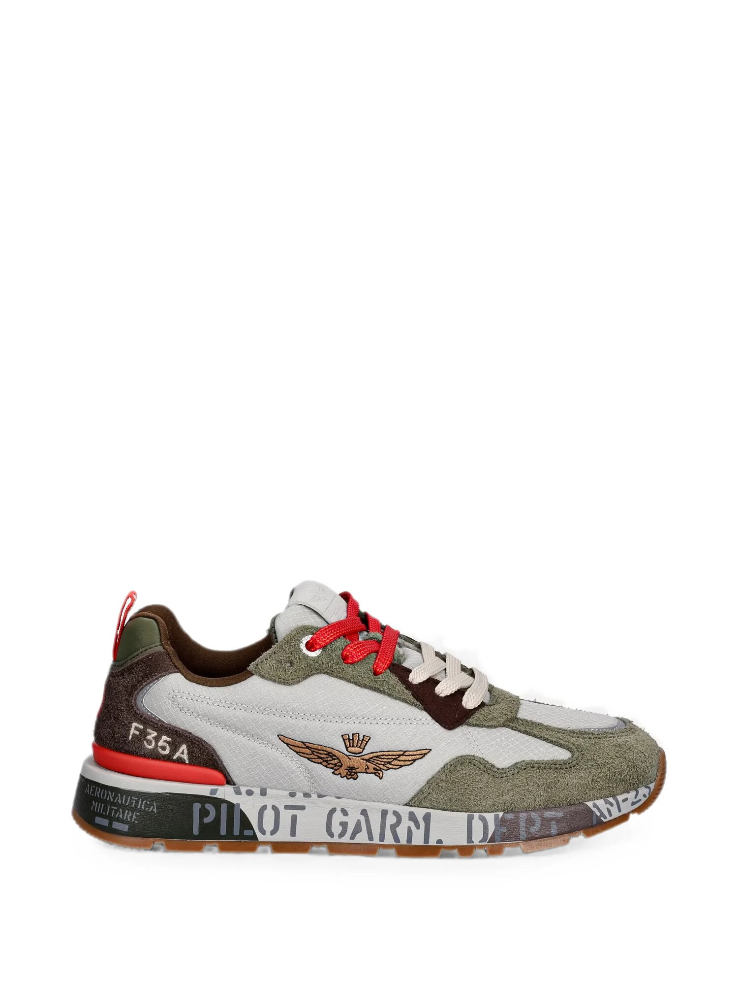 Кроссовки Logo-embroidered panelled low-top sneakers