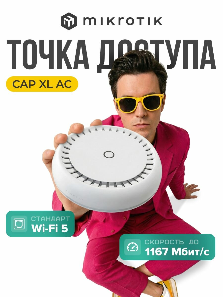 Точка доступа MikroTik RBCAPGI-5ACD2ND-XL