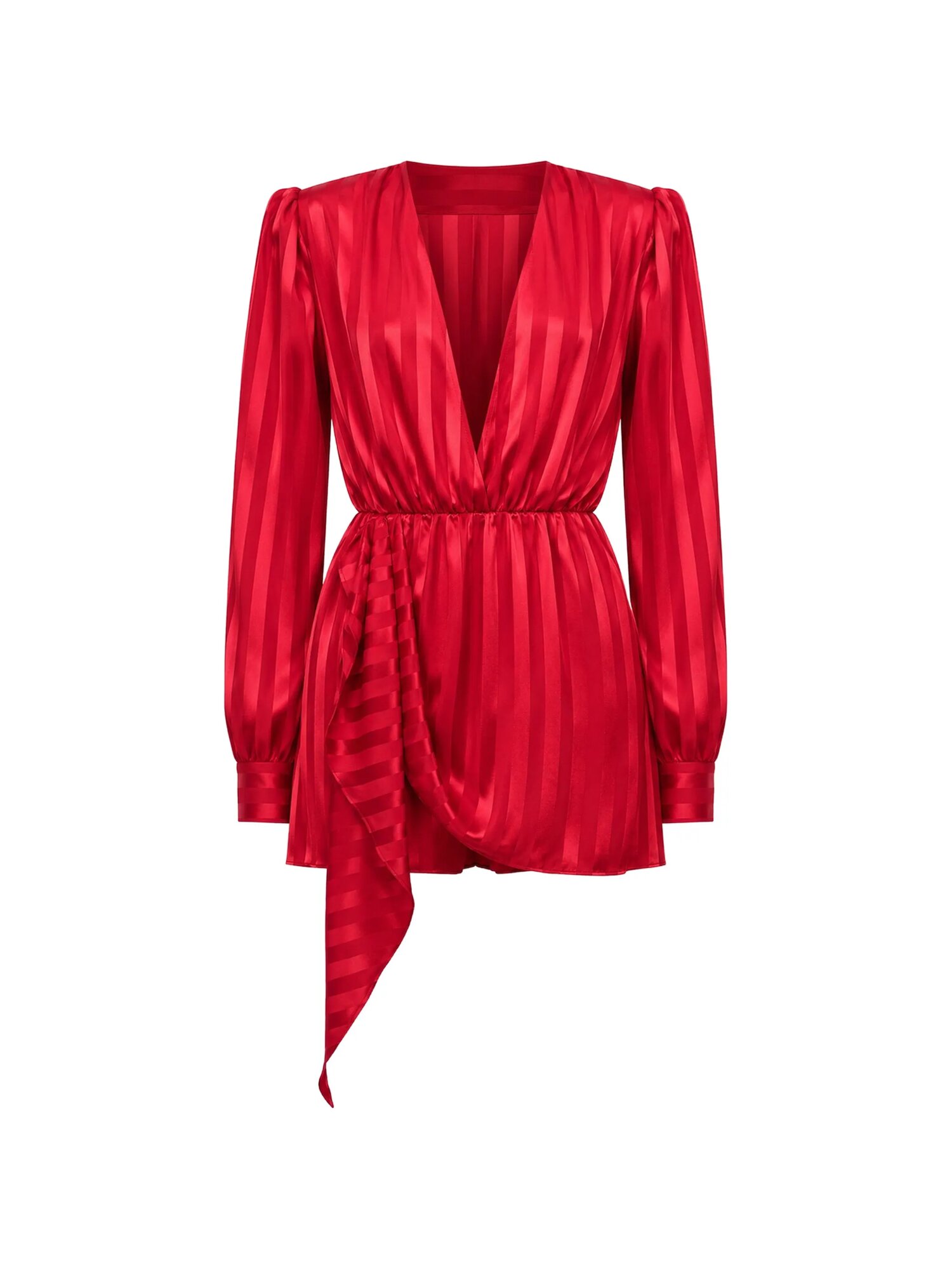 Платье Abigail striped satin mini dress