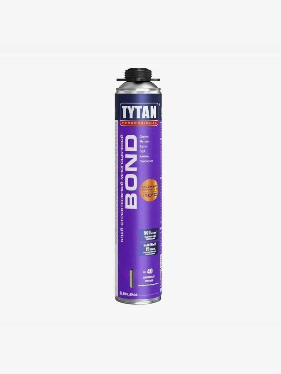 Tytan Professional Пено-Клей Bond строительный многоцелевой всесезонный GUN 750 мл