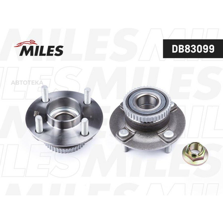 Ступица колеса задняя с подшипником с ABS FORD MONDEO I-II/FIESTA II-IV 89-01 (SKF VKBA1482) DB83099 MILES DB83099