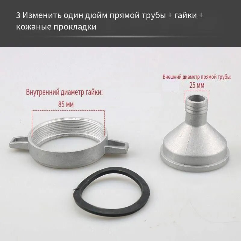 Запасные части для бензоинструмента, адаптеры для мотопомп