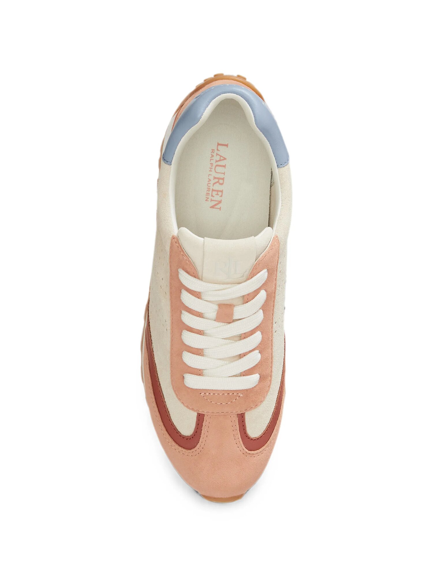 Кроссовки Lauren Ralph Lauren Perforated leather sneakers, размер 6 — фото 1