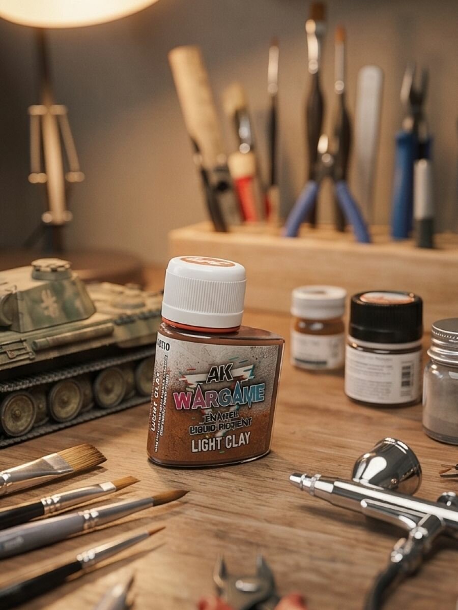 Краска для моделирования AK Interactive - Light Clay 35ml — фото 1