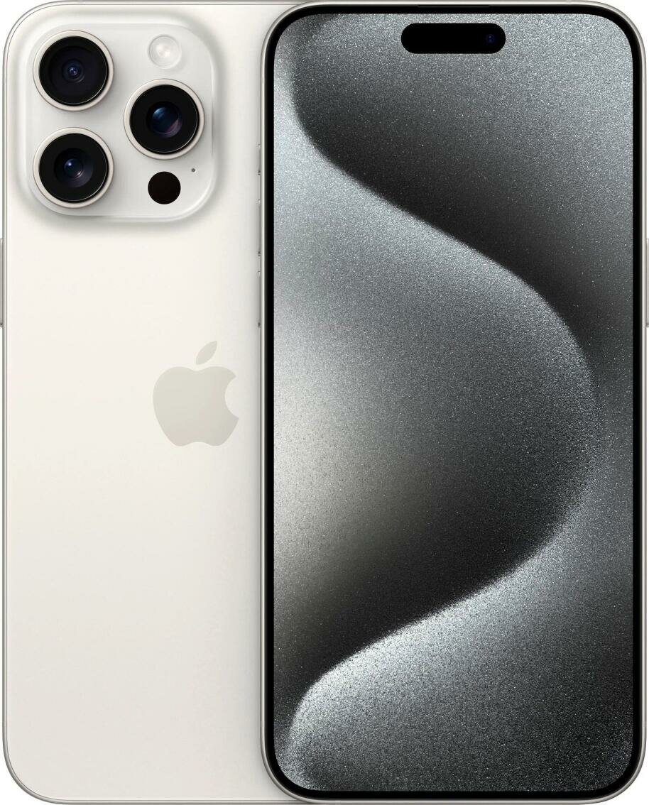 Смартфон Apple iPhone 15 Pro Max, 256Gb, Dual nano SIM, White (Белый)