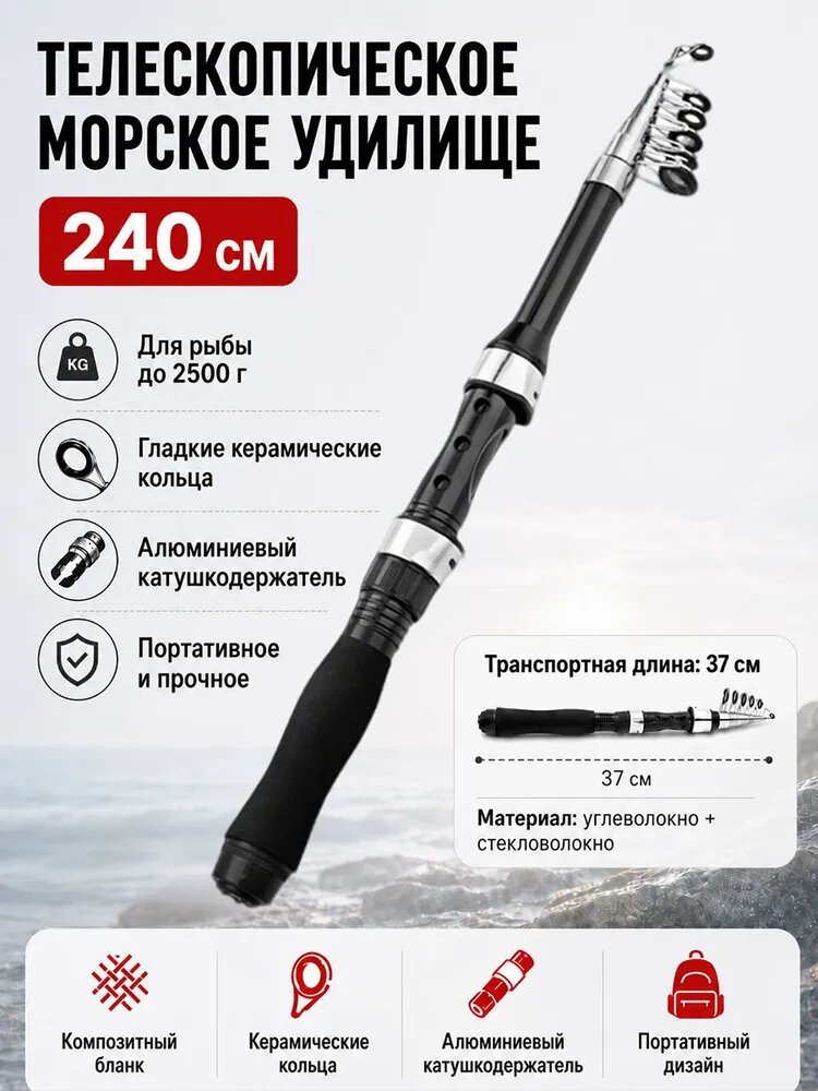 Удилище, рабочая длина: 234 см