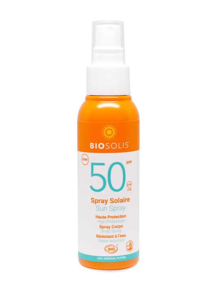 BIOSOLIS, Натуральный солнцезащитный спрей SPF50, 100 мл